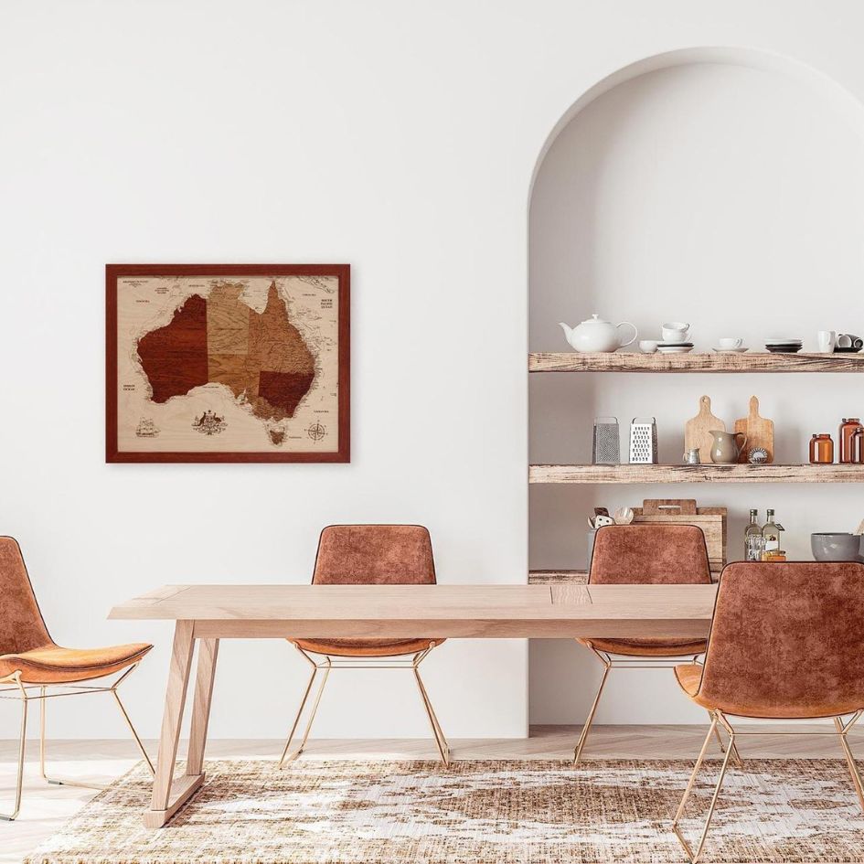 Australian Made Wooden Maps | Contemporary Co Australian Made Gift Store